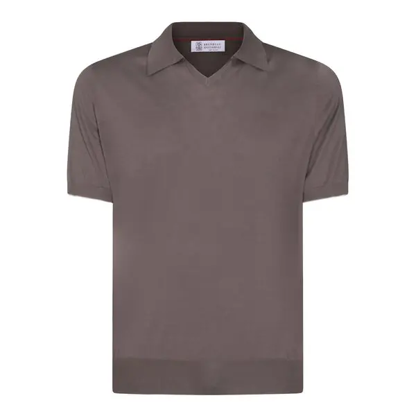 Brunello Cucinelli Short-sleeved Fine-knitted Polo Shirt