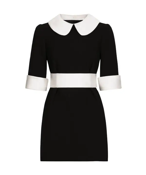 Dolce & Gabbana Mini Dress With Satin Details