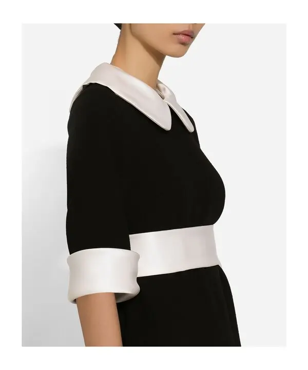 Dolce & Gabbana Mini Dress With Satin Details
