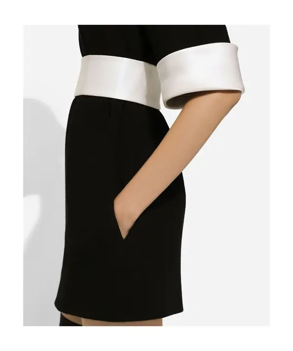 Dolce & Gabbana Mini Dress With Satin Details
