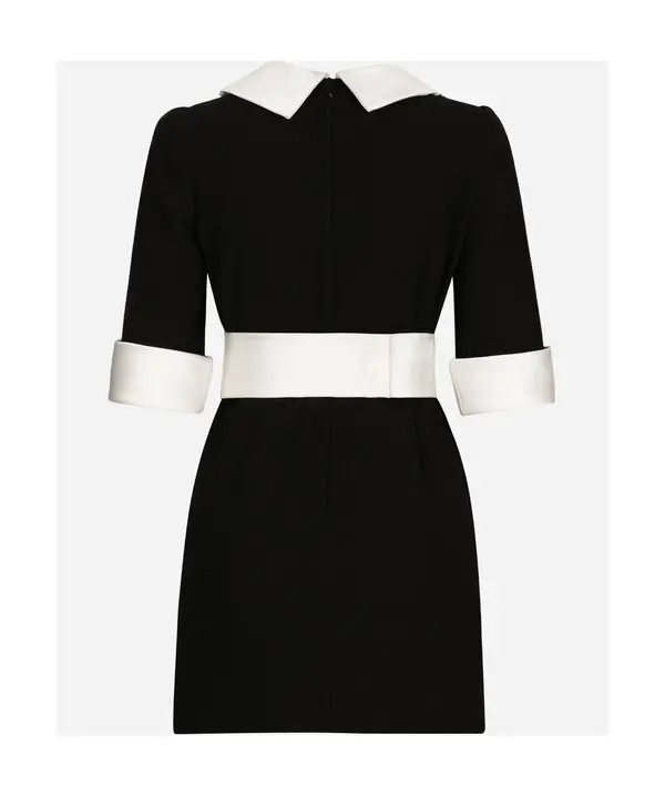 Dolce & Gabbana Mini Dress With Satin Details