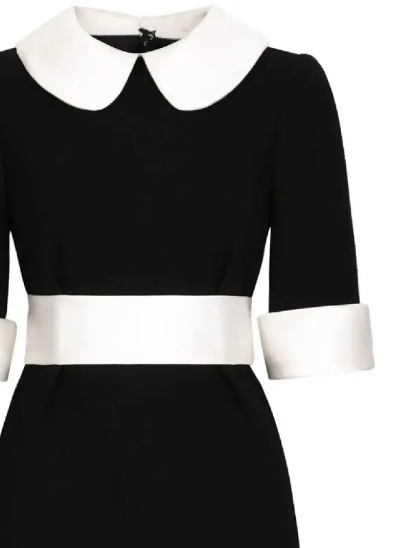 Dolce & Gabbana Mini Dress With Satin Details
