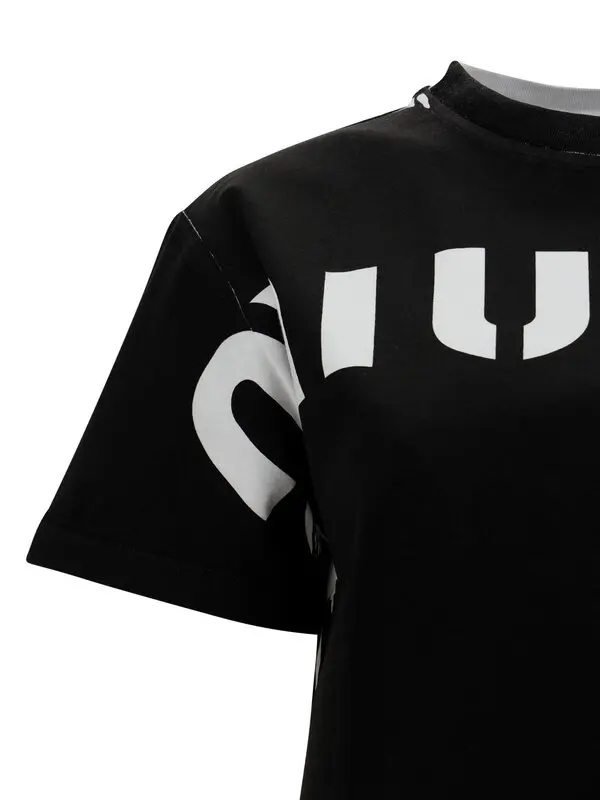 Miu Miu Printed Logo T-shirt