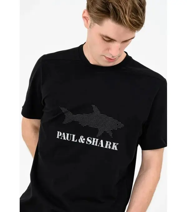 PAUL  SHARK Logo Printed T-shirt