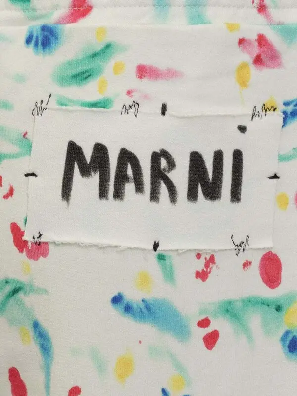 Marni Floral Motif Wide Leg Pants