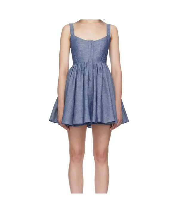 Alaïa Chambray Skater Dress