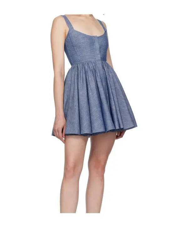 Alaïa Chambray Skater Dress