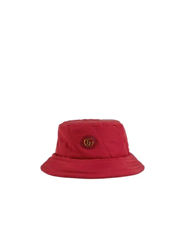 Gucci Quilted Bucket Hat - Red