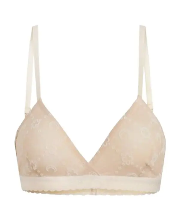 MARINE SERRE Logo Underwear With Adjustable Shoulder Straps - Nude