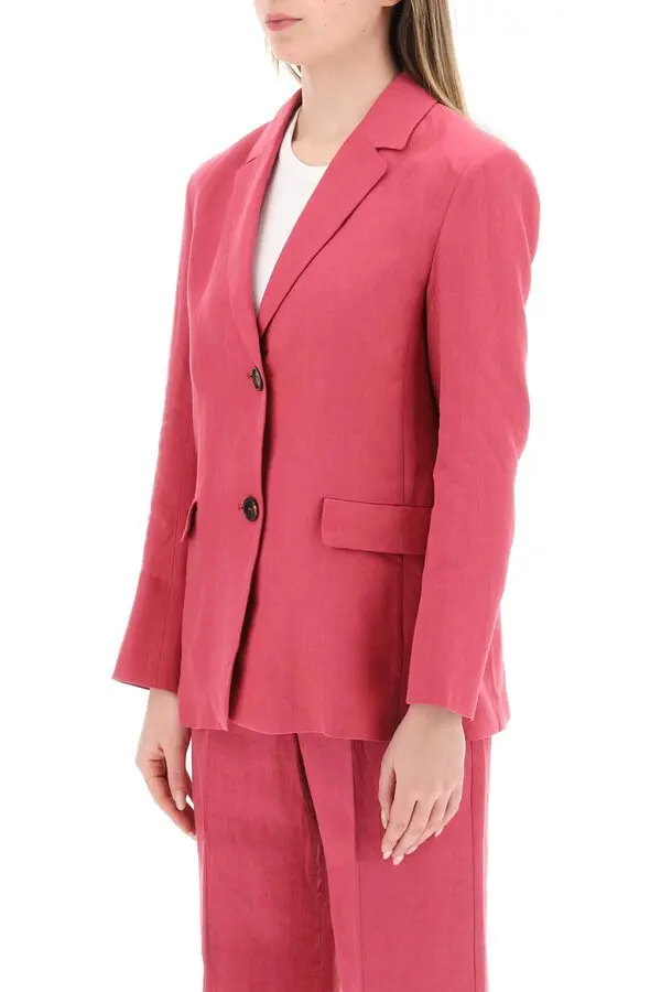 Max Mara Single-breasted Linen Blazer
