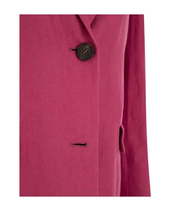 Max Mara Single-breasted Linen Blazer