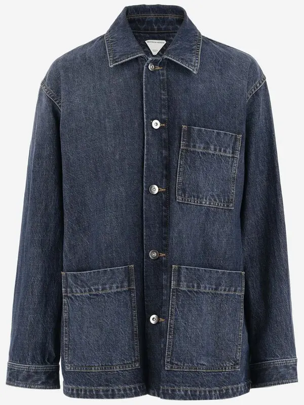 Bottega Veneta Washed Denim Jacket - Black
