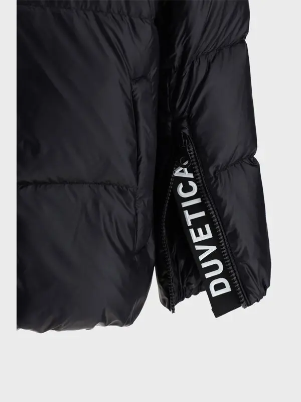 Duvetica Hooded Quilted Jacket With High Collar
