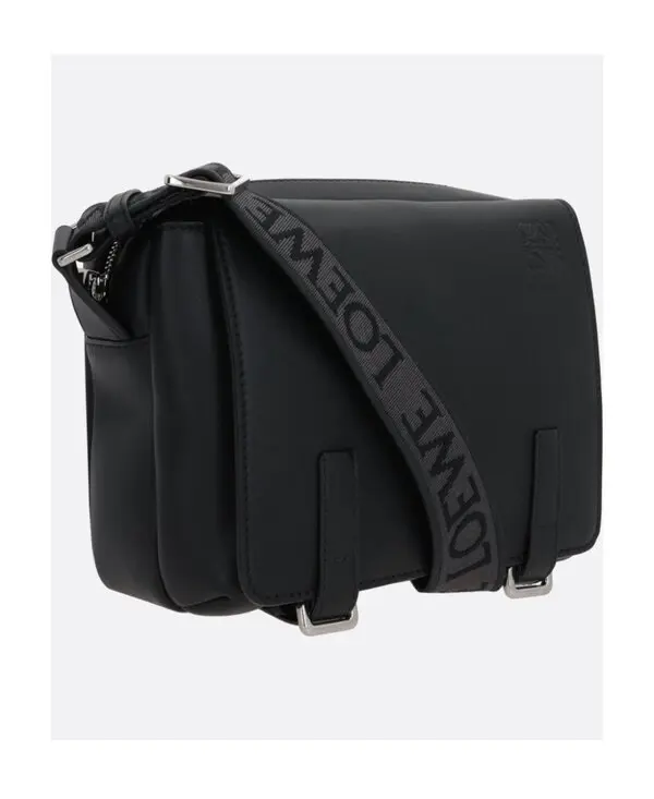 Loewe Logo Embossed Messenger Bag