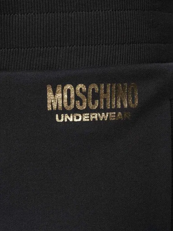 Moschino Teddy Metal-sensitive Printed Sweatpants - Black