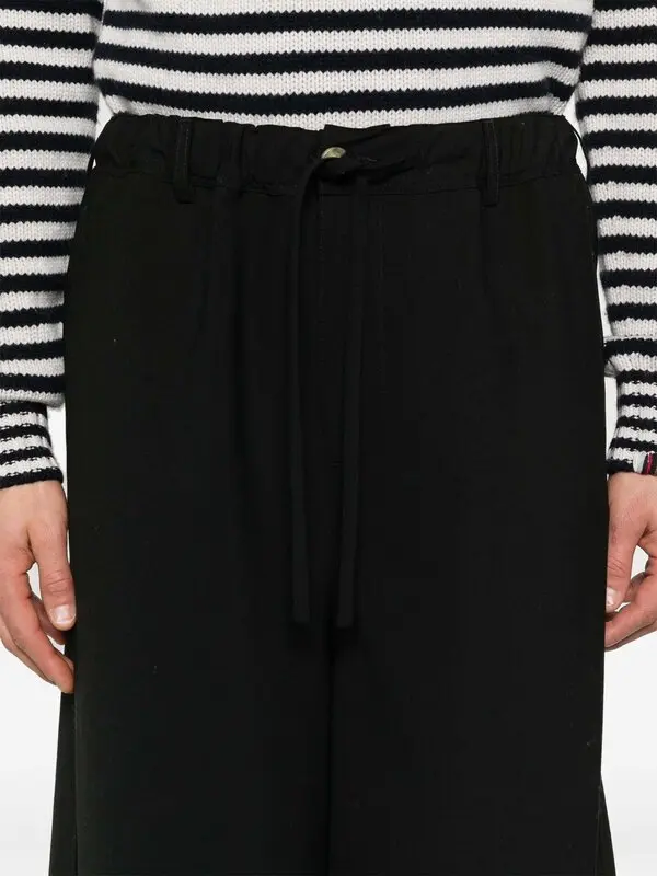 Marni Straight-leg Drawstring Trousers - Black