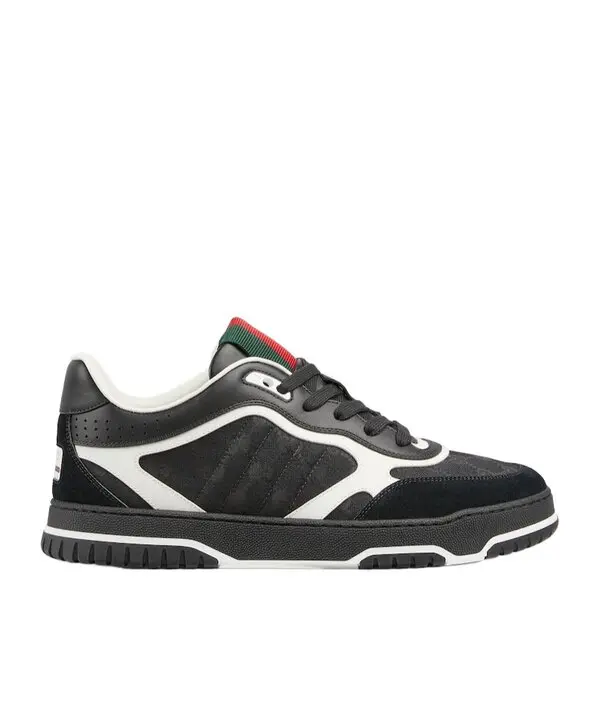 Gucci Gg Re-web Sneakers - Black