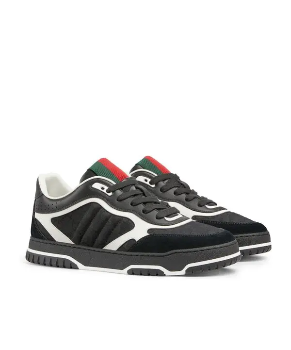 Gucci Gg Re-web Sneakers - Black