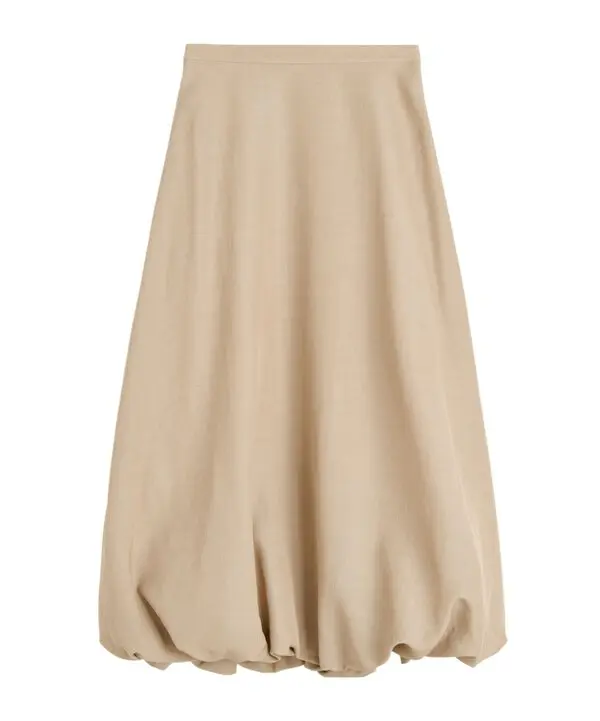 BY MALENE BIRGER Aubrey Balloon-hem Maxi Skirt - Nude