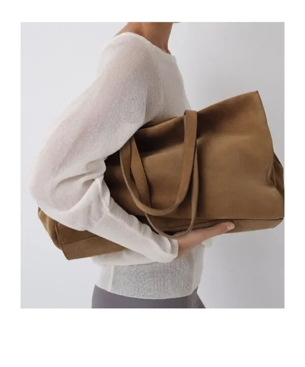Gimaguas Maxi Suede Tote Bag
