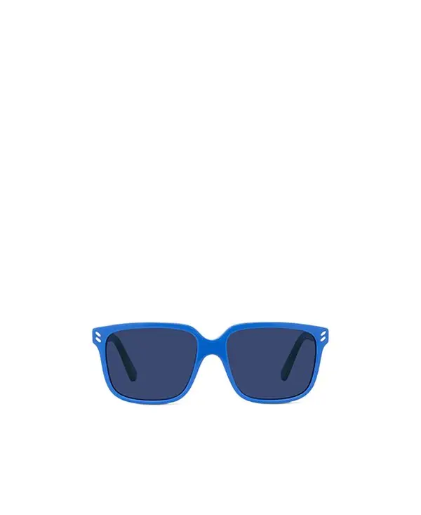 Stella McCartney Logo Rectangular Sunglasses - Blue