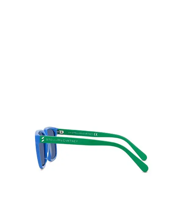 Stella McCartney Logo Rectangular Sunglasses - Blue