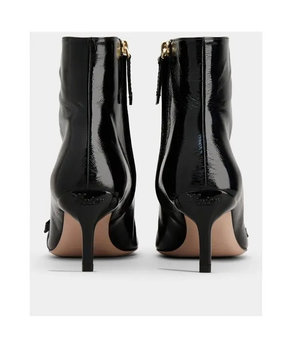 ROGER VIVIER Viv' Canard Buckled Ankle Boots - Black