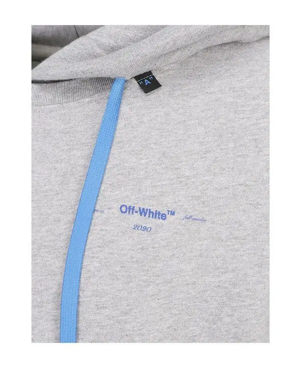 Off-White Graffiti Logo Printed Laminated Hoodie