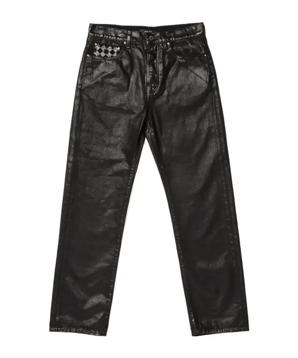 Amiri Belt-loop Straight Leg Jeans - Black