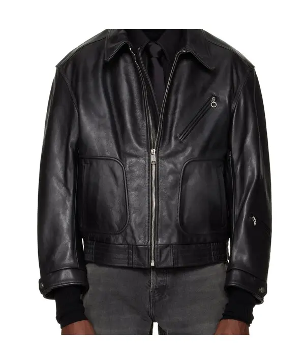 Enfants Riches Déprimés Combattimento Leather Jacket - Black