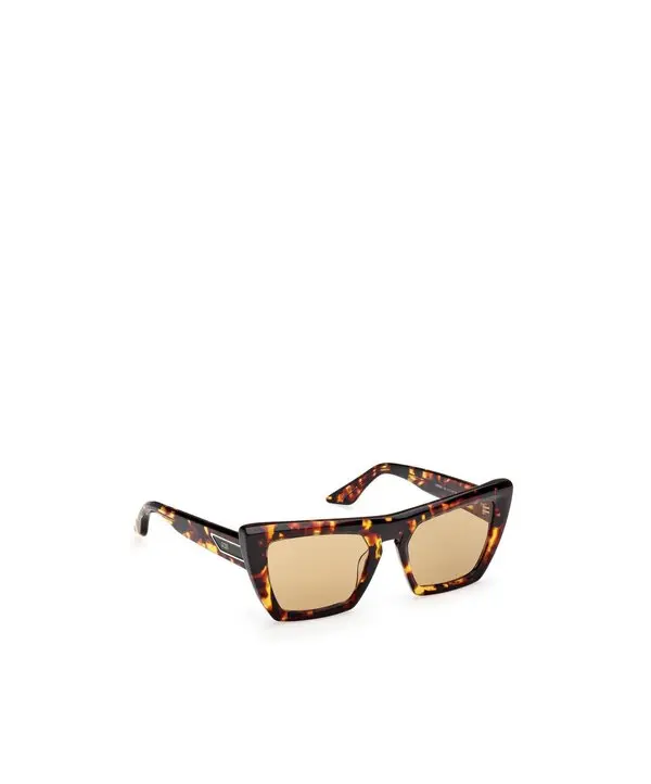 Gcds Geometric Logo Temple Sunglasses - Nude