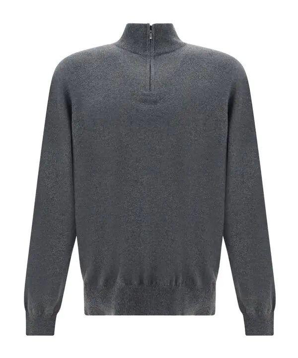 Loro Piana High-necked Long-sleeved Sweater - Black