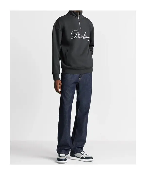 Dior Half Zip Detailed Sweatshirt - No
