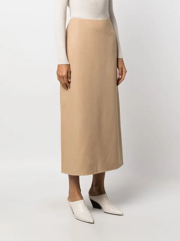 BY MALENE BIRGER High Waist Midi Skirt With Side Slits