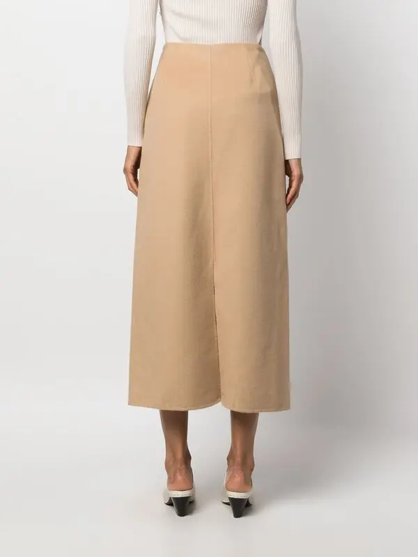 BY MALENE BIRGER High Waist Midi Skirt With Side Slits
