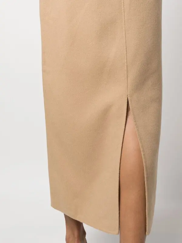 BY MALENE BIRGER High Waist Midi Skirt With Side Slits