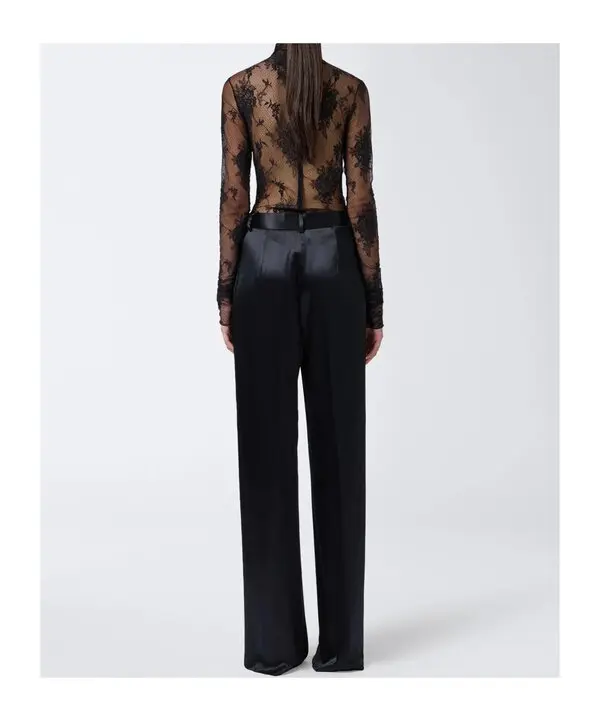 Andamane Floral Lace High Neck Bodysuit