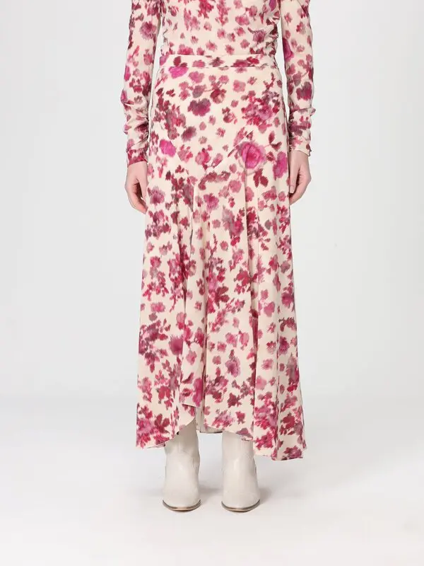 Isabel Marant Étoile Floral Printed Slit Maxi Skirt - No