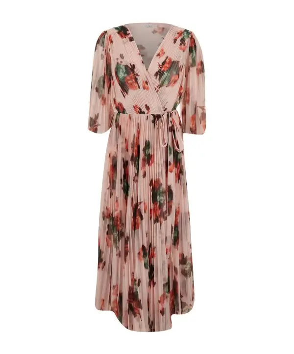 Philosophy Di Lorenzo Serafini Printed Pleated Midi Dress