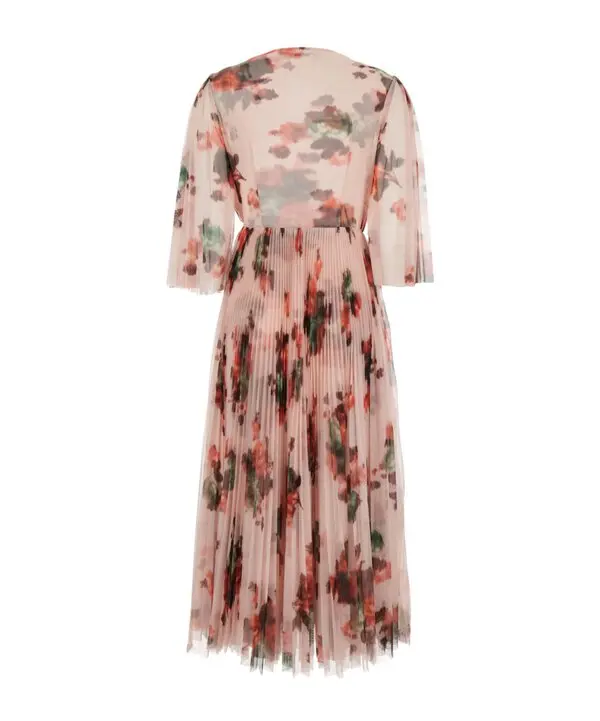 Philosophy Di Lorenzo Serafini Printed Pleated Midi Dress