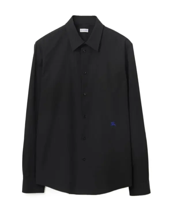Burberry Ekd-embroidered Long Sleeved Shirt