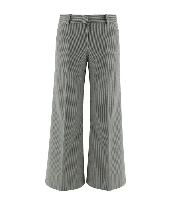 QL2 QUELLEDUE Melody Striped Wide-leg Pants