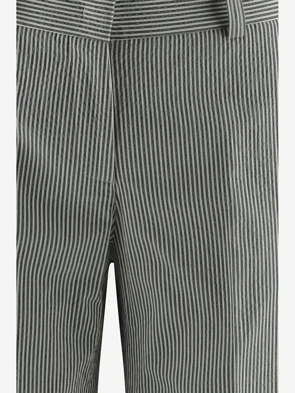 QL2 QUELLEDUE Melody Striped Wide-leg Pants