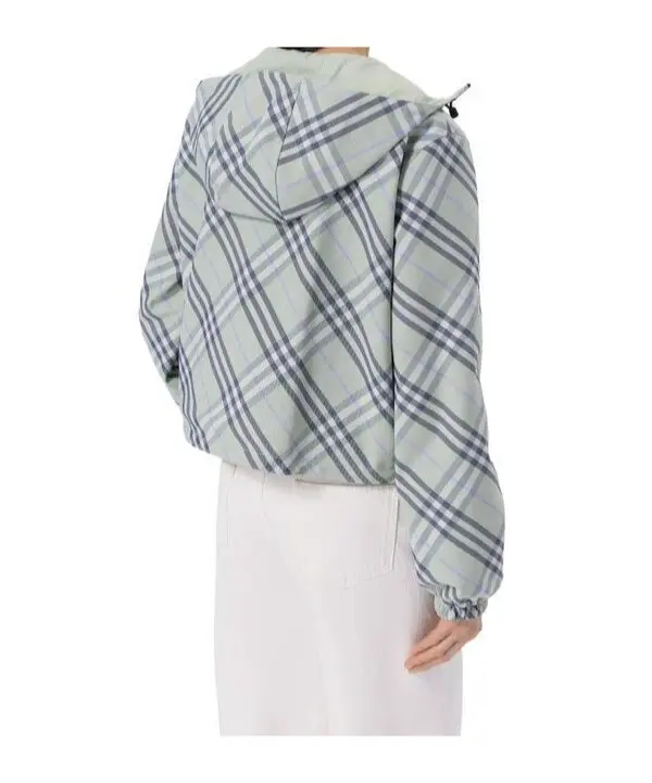 Burberry Reversible Hooded Jacket With Check Print