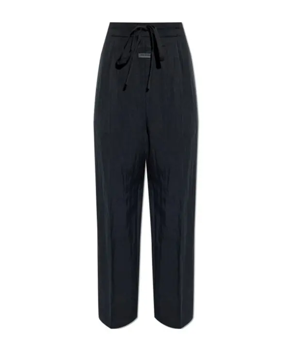 Fear Of God Pleated-front Drawstring Trousers - Black