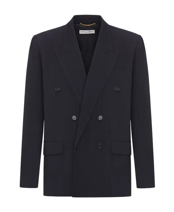 Saint Laurent Double-breasted Striped Blazer - No