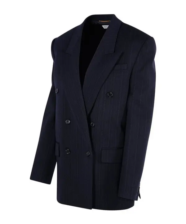 Saint Laurent Double-breasted Striped Blazer