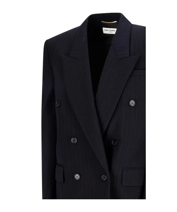 Saint Laurent Double-breasted Striped Blazer