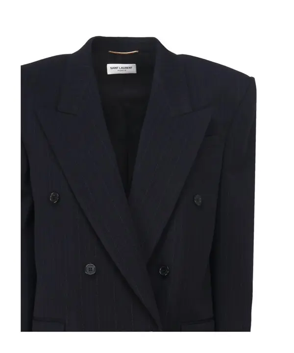 Saint Laurent Double-breasted Striped Blazer
