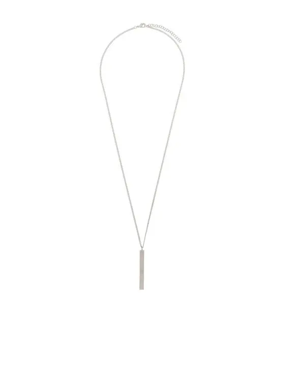MAISON MARGIELA Tone Horsebit Pendant Necklace - Silver